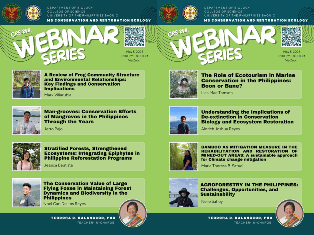 CRE 298: Webinar Series – Department of Biology